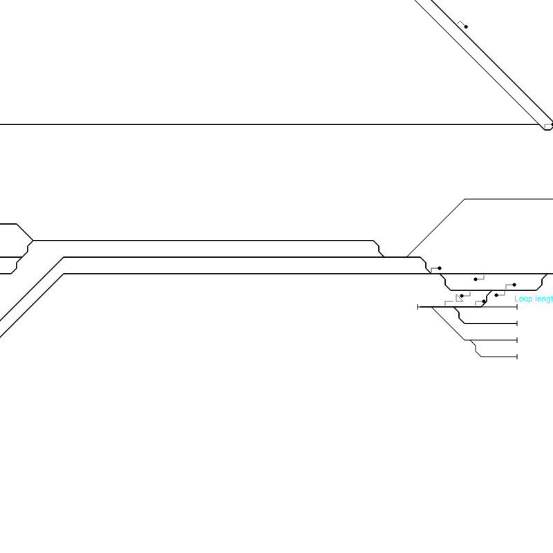 Railway Track Layout for Wakefield Westgate