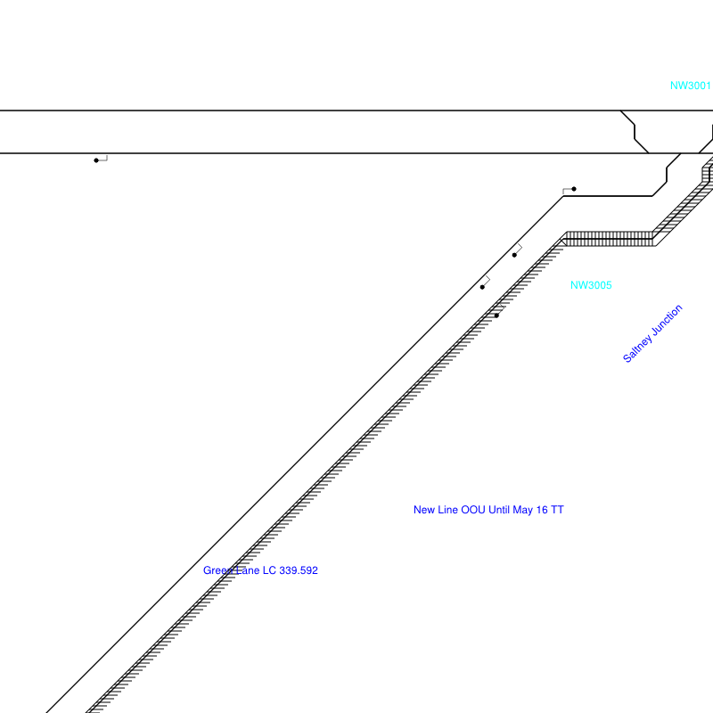 Railway Track Layout for Chester