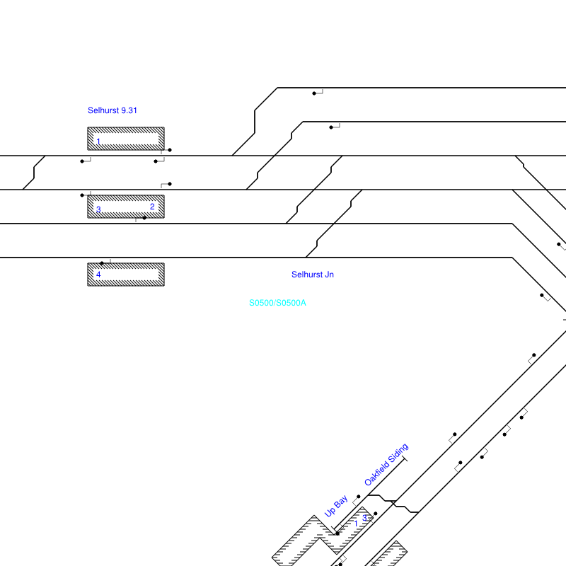 Railway Track Layout for Selhurst