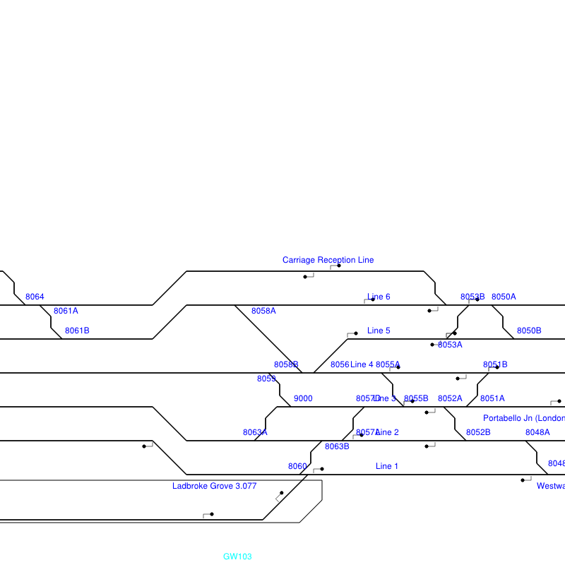 Railway Track Layout for Paddington