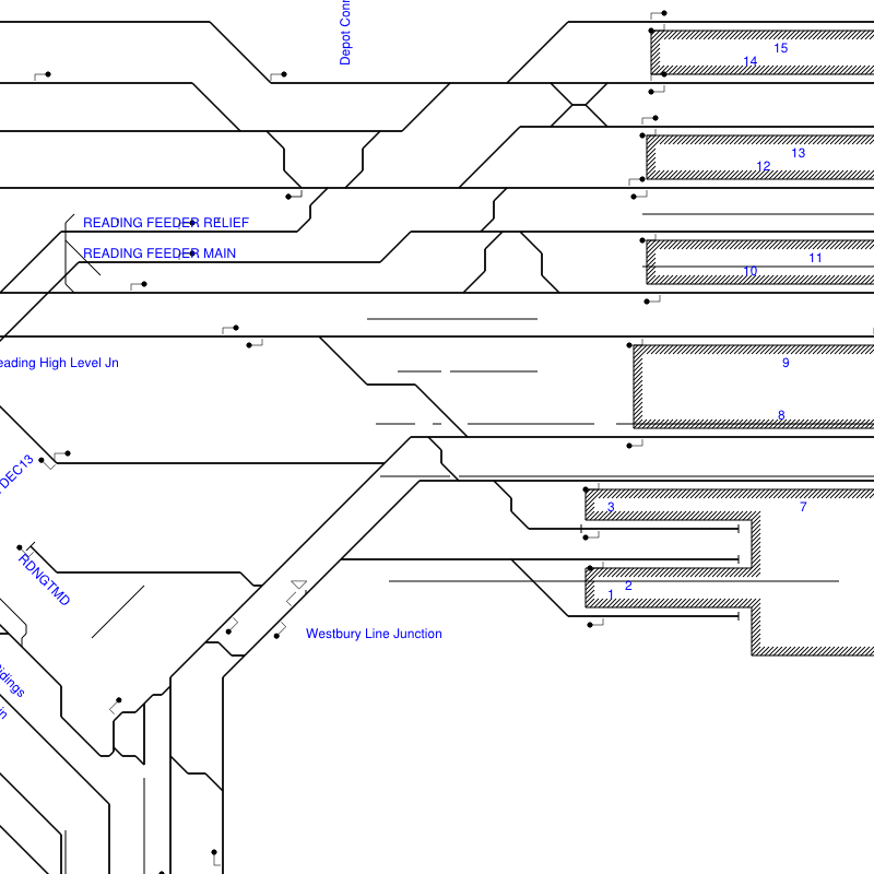 Reading Railroad Track Diagrams