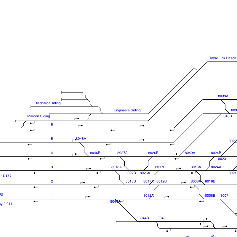 Railway Track Layout for Paddington