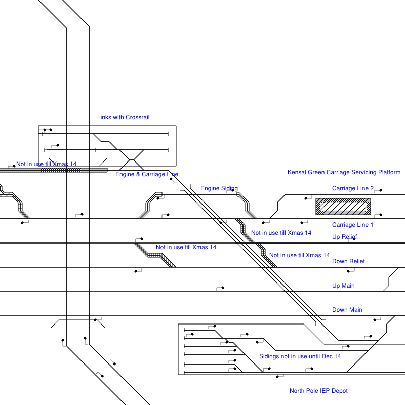 Railway Track Layout for Paddington