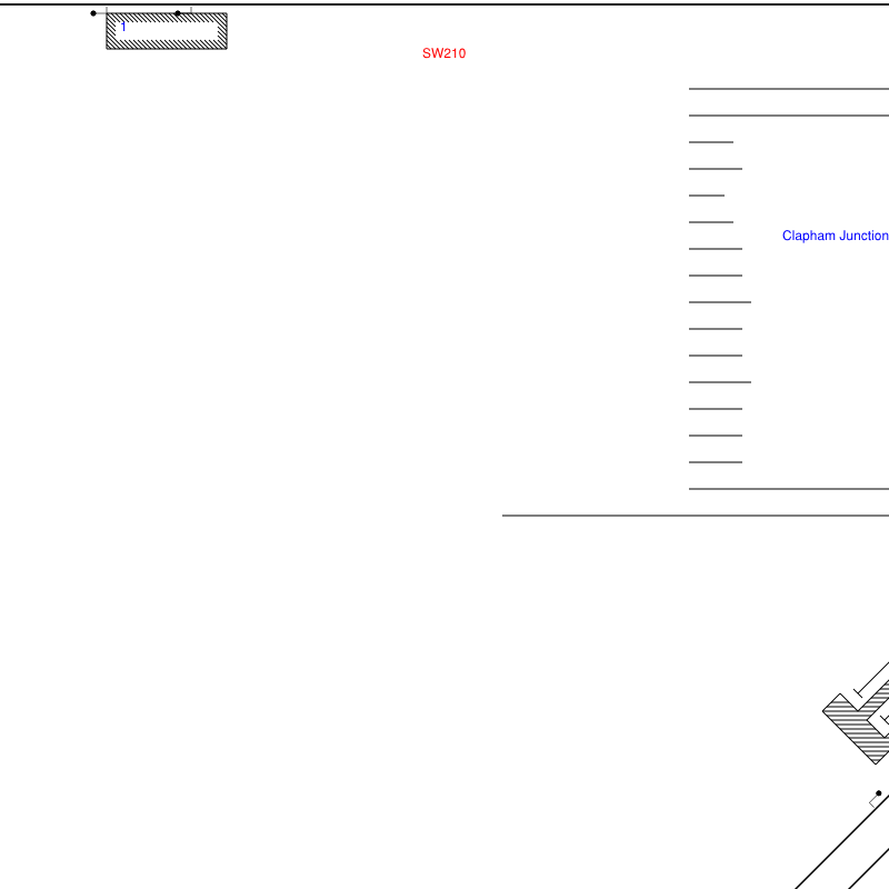 Railway Track Layout for Clapham Junction